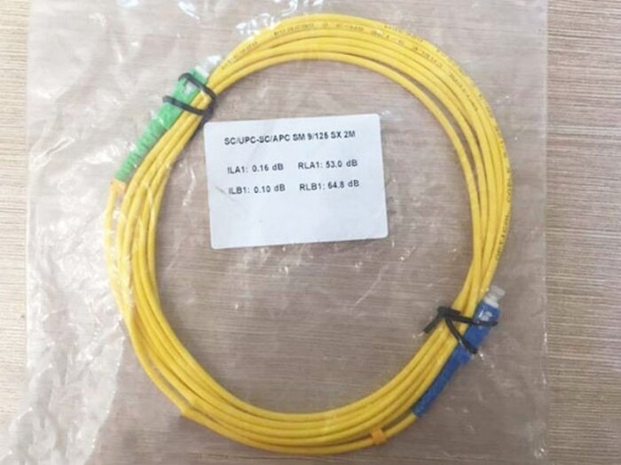 Кабель патч-корд оптический Simplex sc/upc-sc/apc sm 9/125 sx 2m