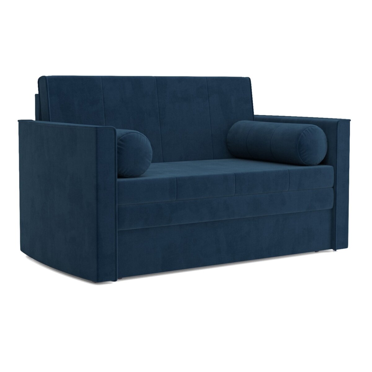 Диван Сток Диванов Dandy Midnight темно-синий, механизм выкатной, с ящиком для хранения