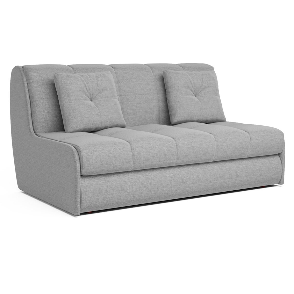 Диван Сток Диванов Мичиган-2 Ash светло-серый 151 см, механизм аккордеон на металлокаркасе