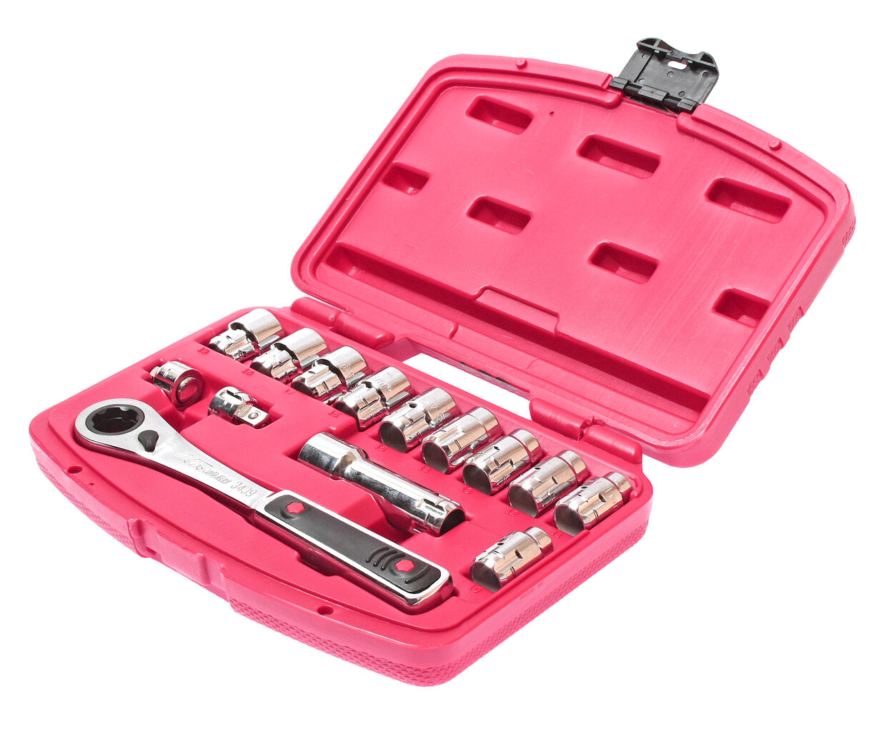 JTC Набор головок со сквозным отверстием 10-19 мм в кейсе, 14 предметов JTC-3439