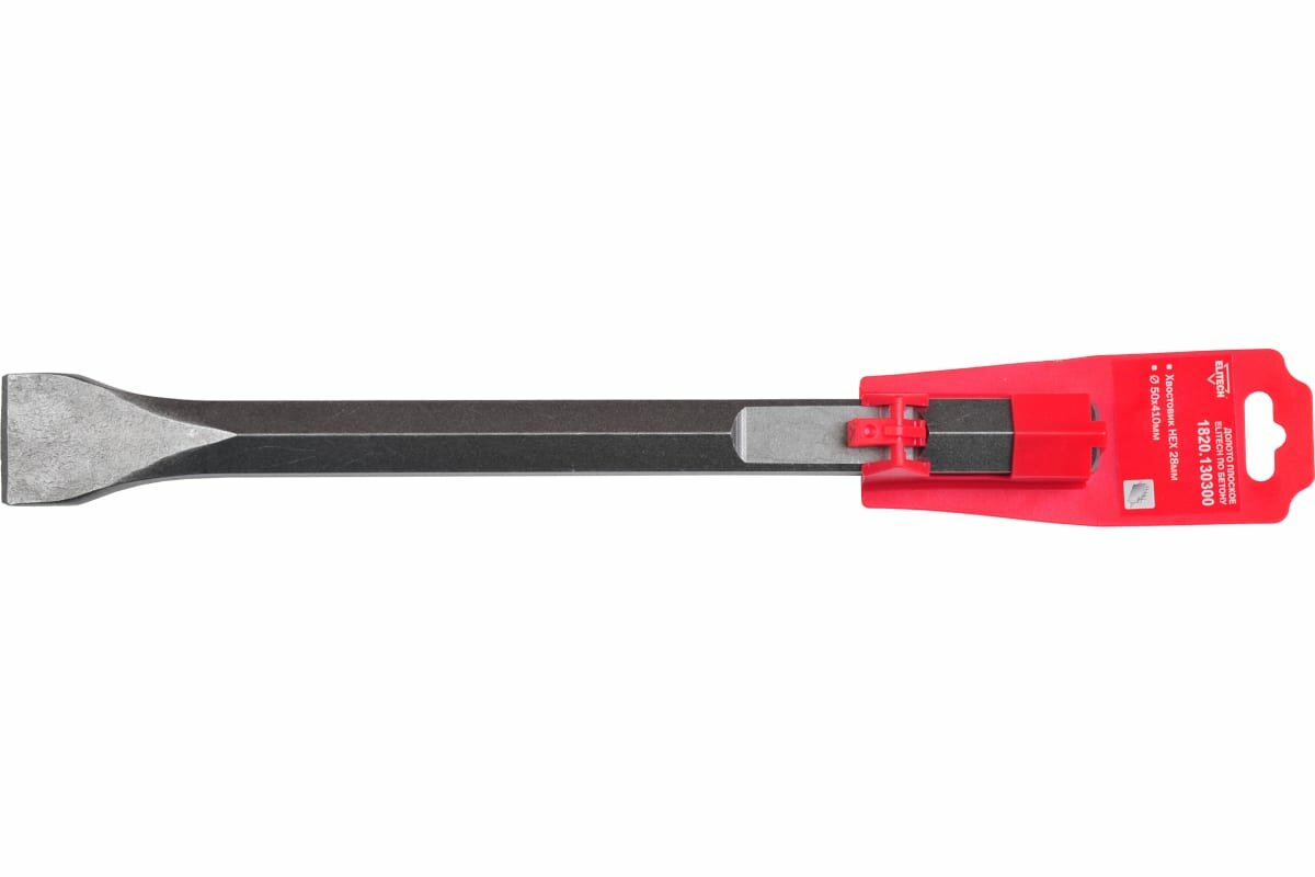 Долото плоское Elitech НЕХ28 50х410 мм 1820.130300