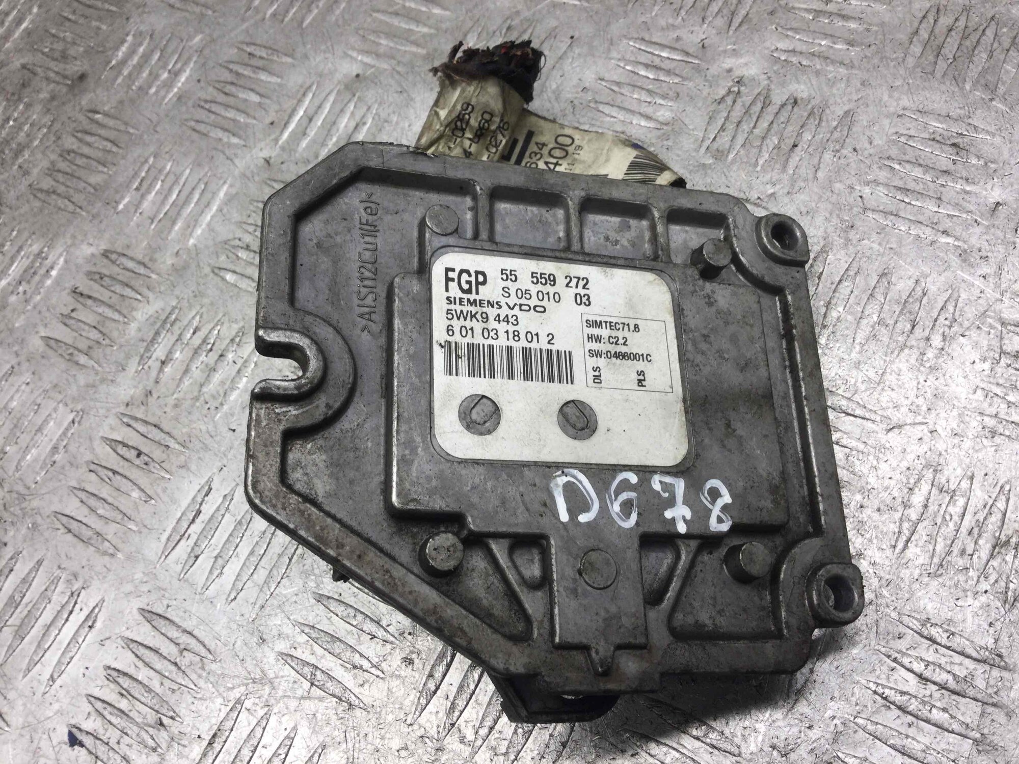 Б/У Блок управления двигателем Opel Astra H 2004-2007 2005 г.