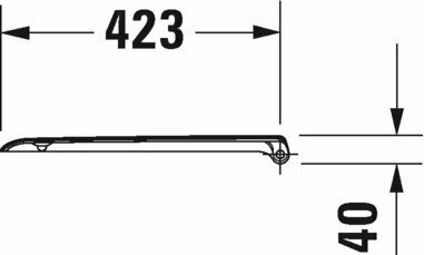 Duravit d-code сиденье для унитаза, петли: пластик с микролифтом цвет: белый (спеццена) 0067390000 67390000