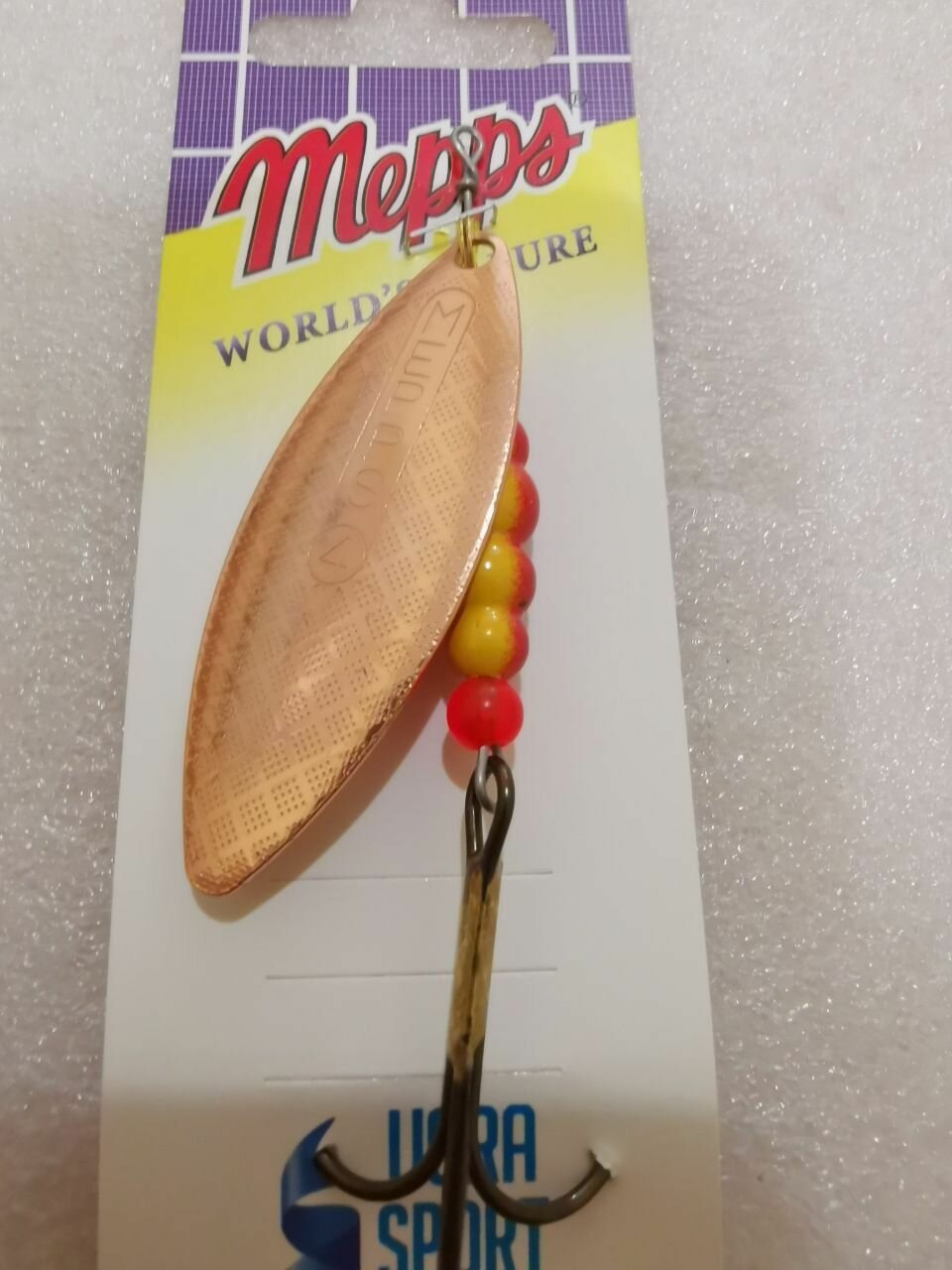 Блесна Mepps AGLIA LONG CU #4 (17г)