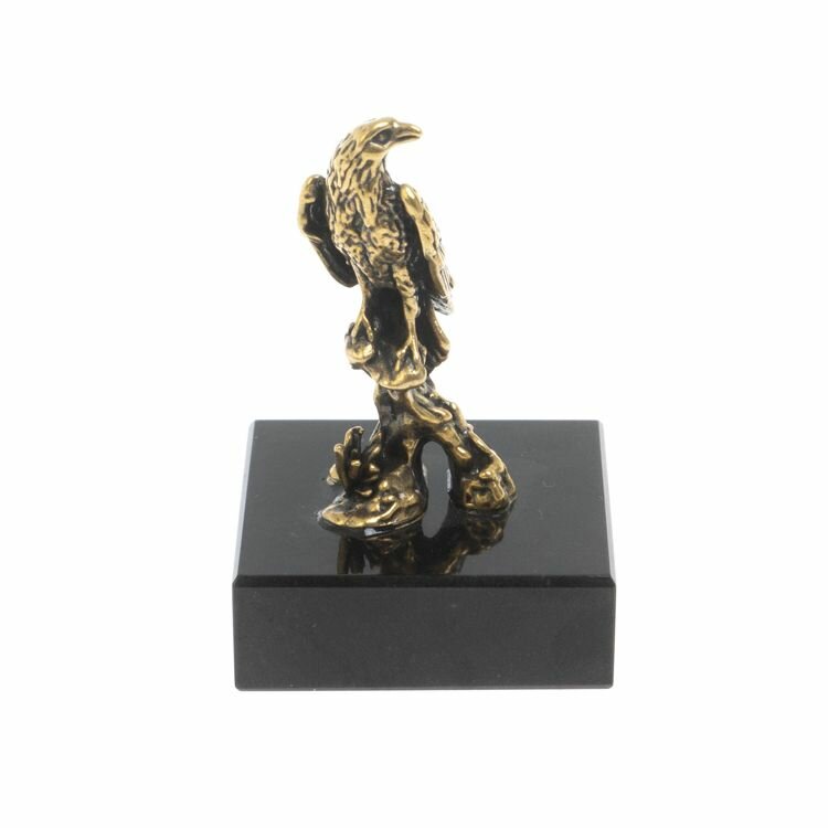 Статуэтка "Орел" из бронзы и долерита 3,5х3,5х5 см 127917