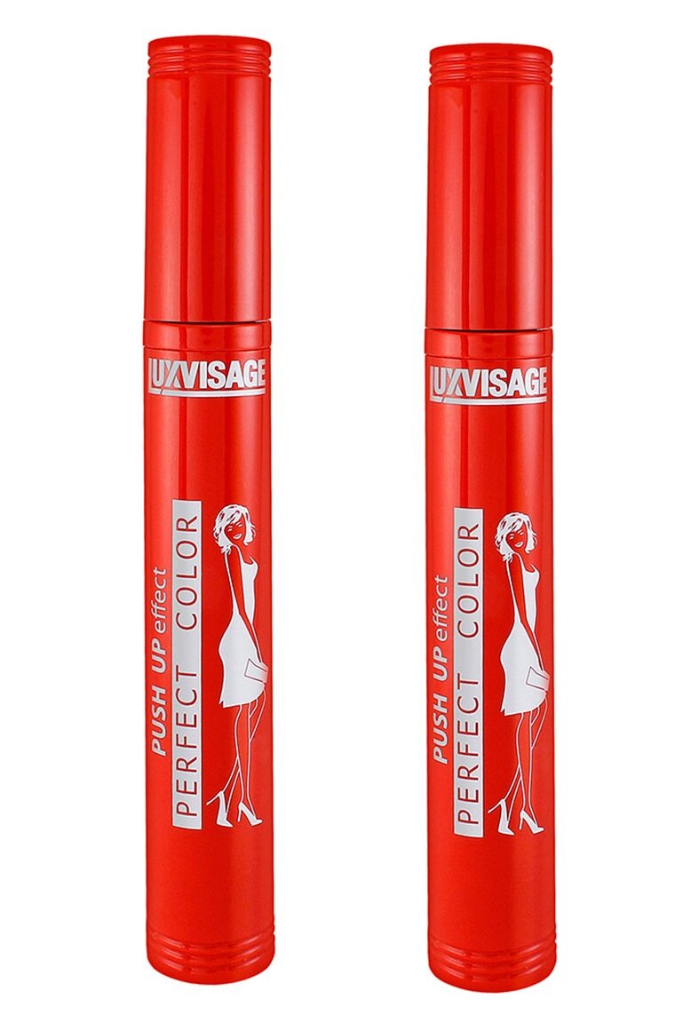 Тушь для ресниц Luxvisage Perf Color Push Up Effect, черная, 9 гр - 2 штуки