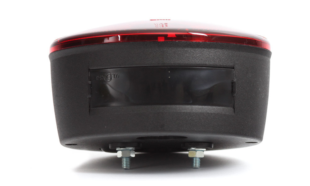 Фонарь TIR круглый с полосой желт. б/подсв. номера, с ламп. D=142*77 95W19P (WAS)