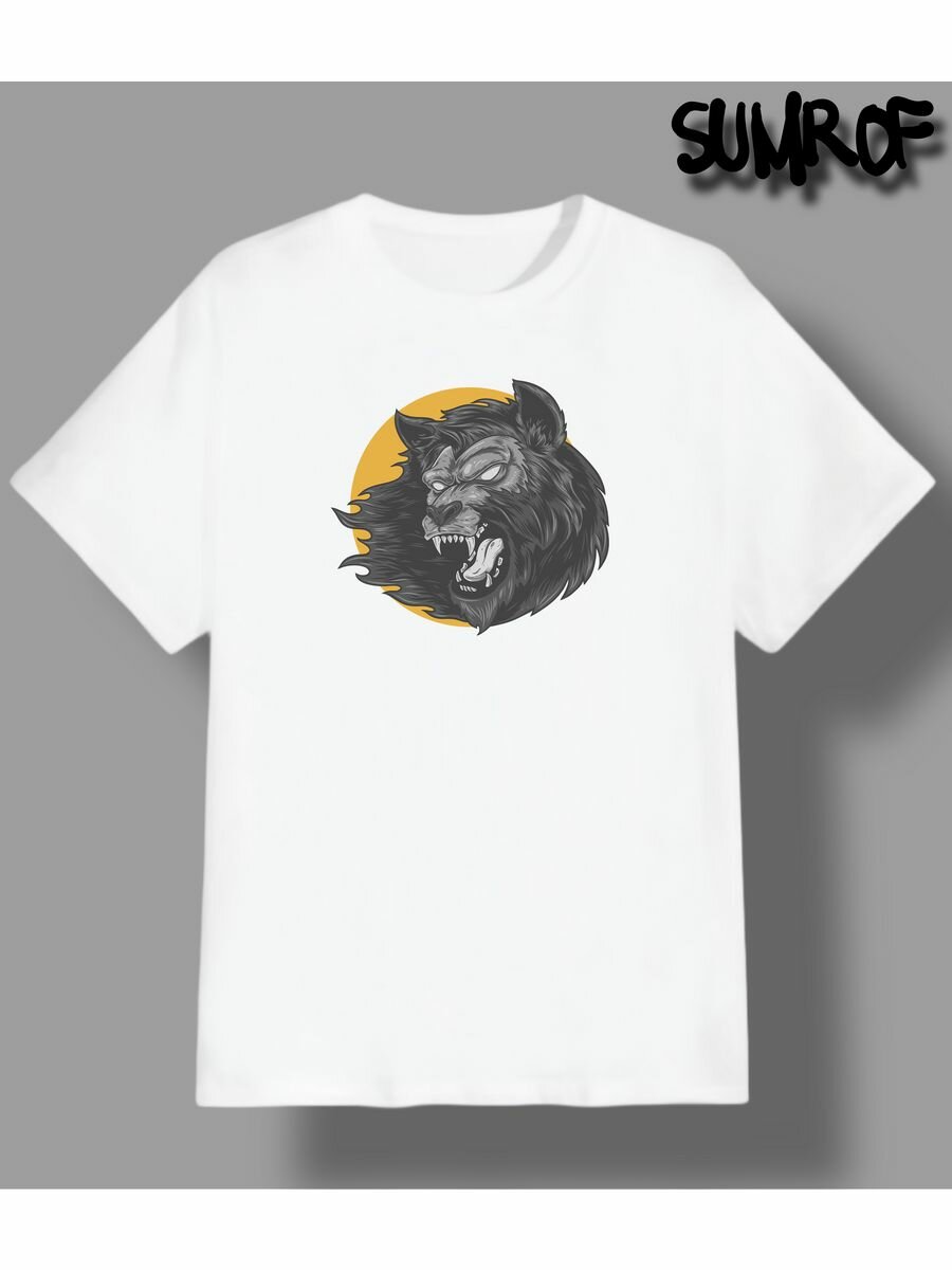 Футболка оборотень волк эмблема