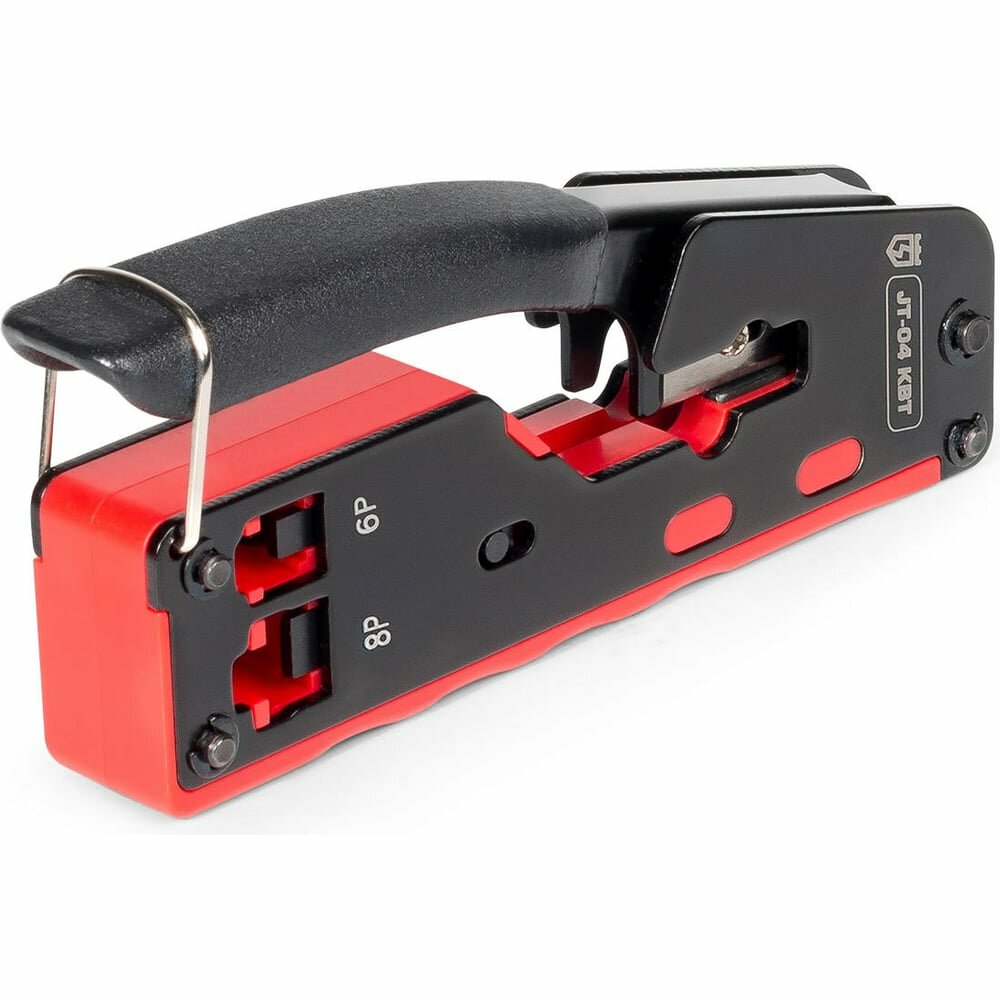 Пресс-клещи для RJ разъемов КВТ JT-04 67376, из термопластрезины обладают блокиратором