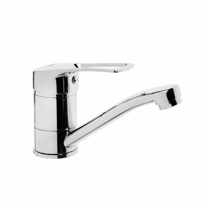 Смеситель для кухни ZEIN Z3822, однорычажный, длина излива 15 см, картридж 35 мм, хром, 9932130