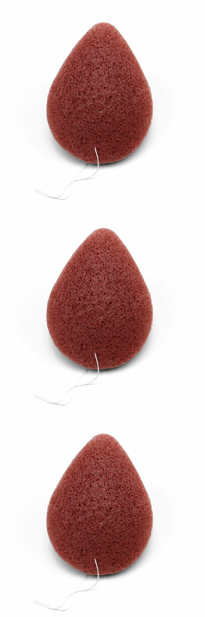 Purito Спонж косметический Jeju Volcanic Scoria Konjac Sponge, 3 шт.
