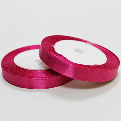 Лента атлас 12ммх23м бордовая/ГП