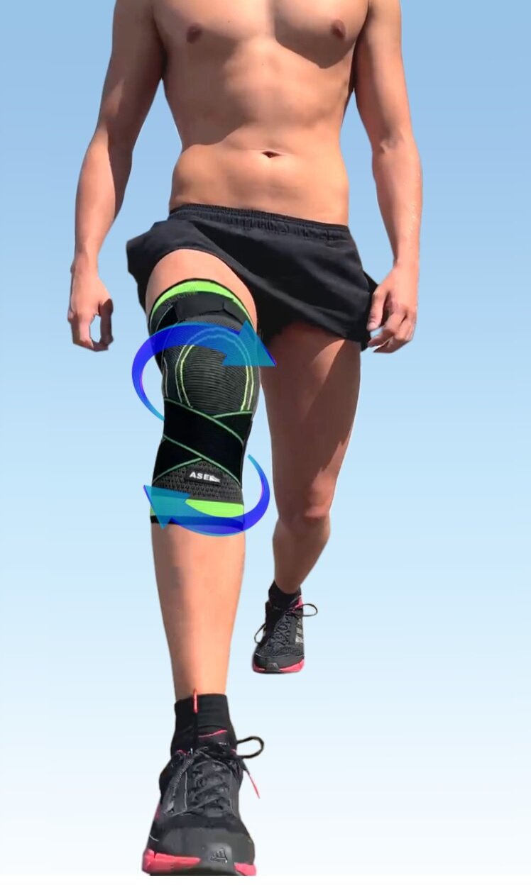 Бандаж на колено KS 2 зеленый XL