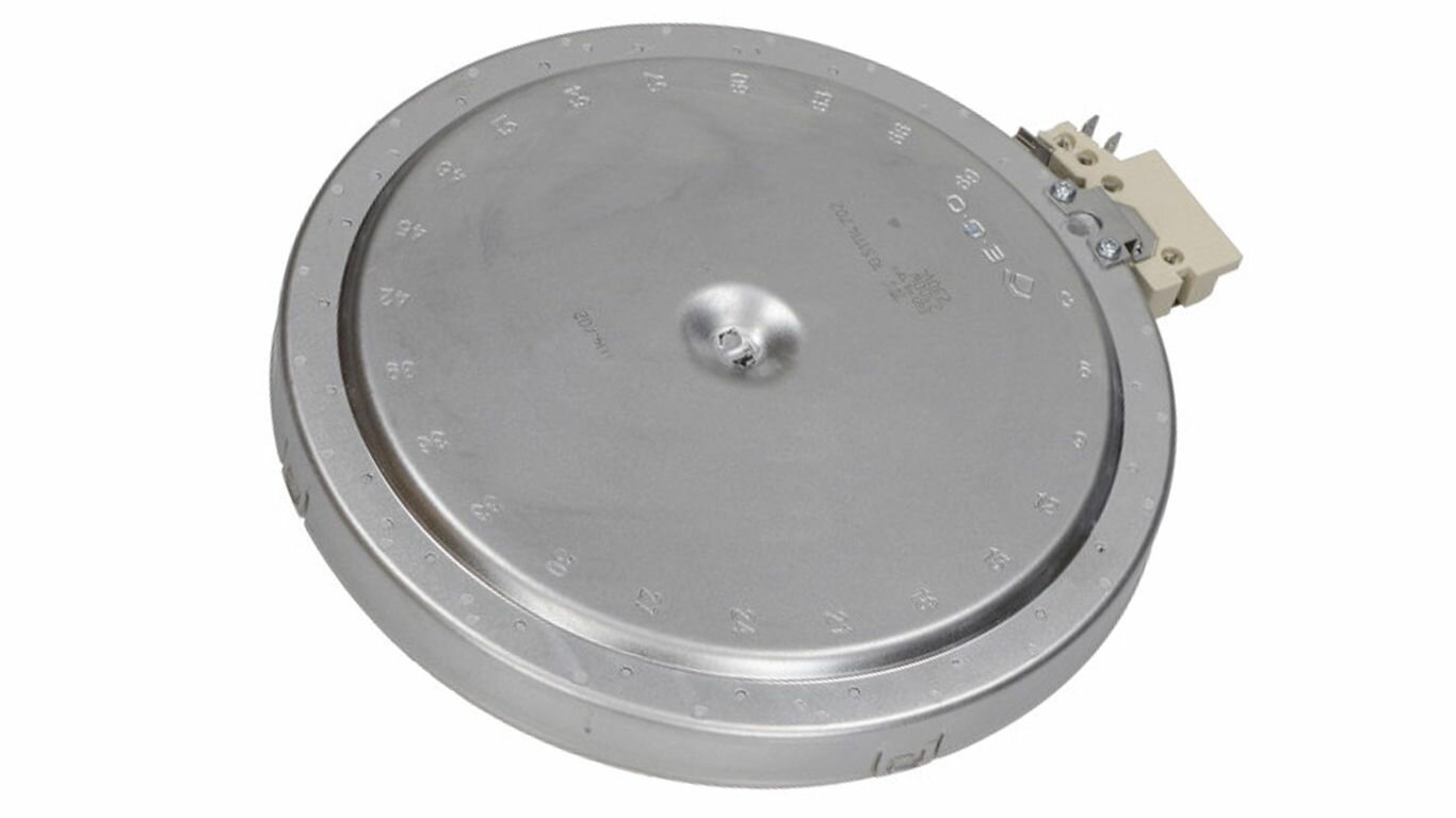 Конфорка электрическая для варочной поверхности, плиты Korting KEC67120AB, KHC695NW (мощность-2300W, 2 клеммы, D-230мм, 10.51114.702, ego, 60.16172.014, снято с гарантийной техники)