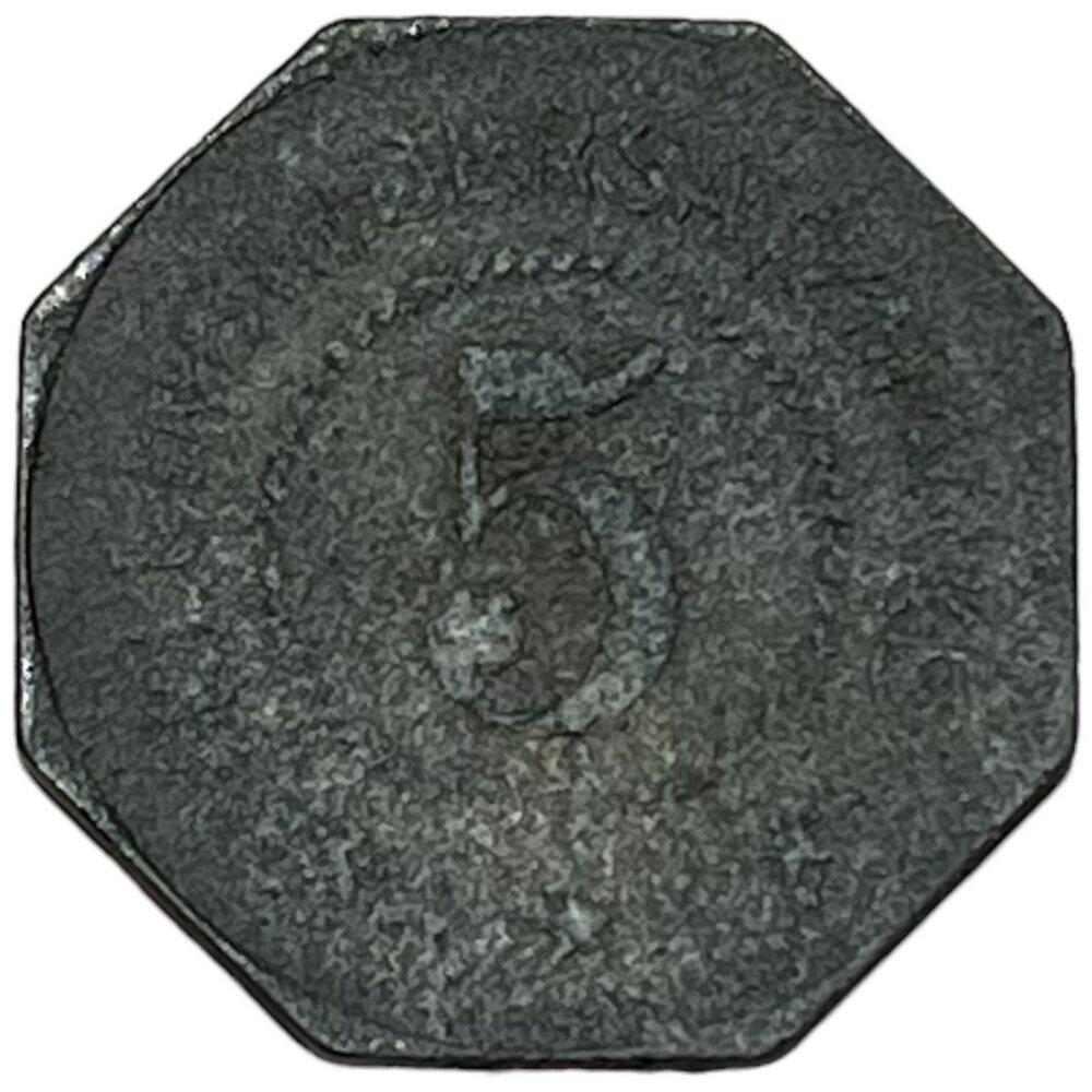 Германия, Зёммерда 5 пфеннигов 1914-1924 гг.