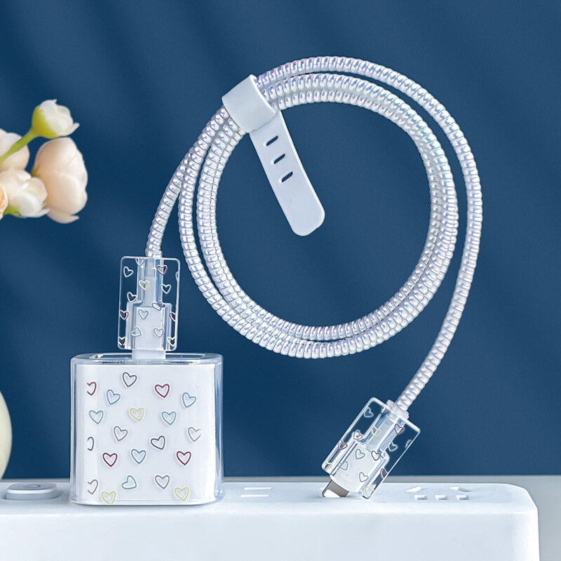 Чехол для зарядки Hyun-Yue, для Apple, прозрачный, с кусачками, защита от падения