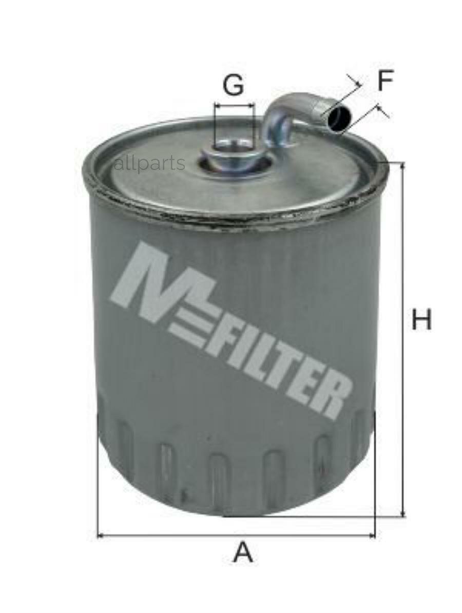 M-FILTER DF3569 фильтр топл.\ MB W203/W163/W463 2.0CDi-2.7CDi 00>
