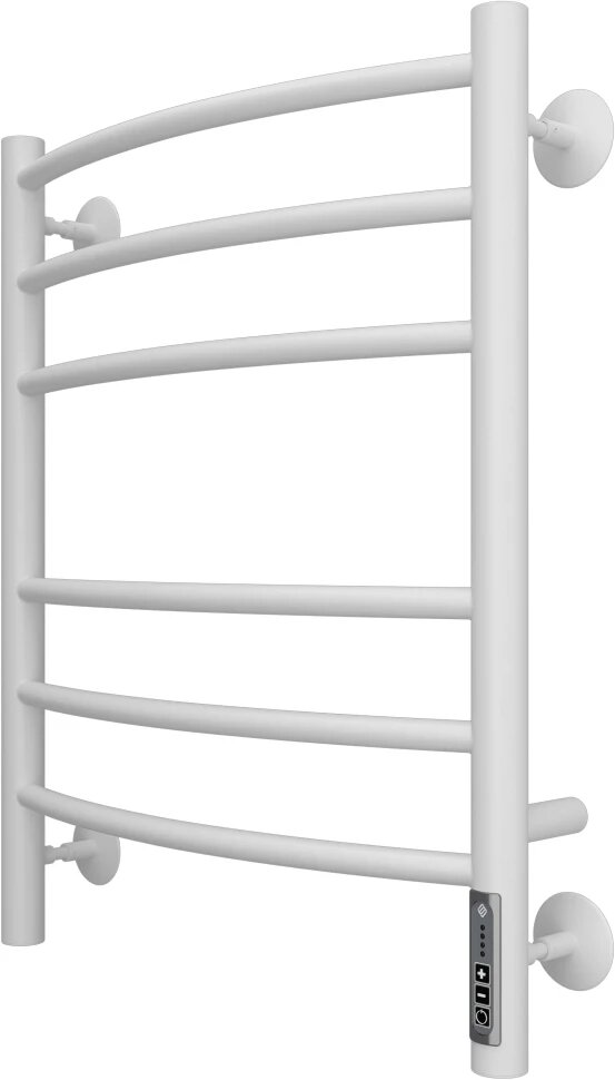 Полотенцесушитель электрический Terminus Классик П6 4670078527561 600x482, ТЭН правый, белый матовый