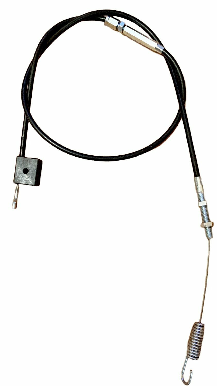 Трос привода хода снегоуборщика. Длинна 119см длинна оболочки 100см с фиксатором