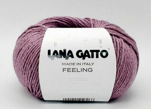 Пряжа FEELING упаковка 10 мотков 50 г. 140 м. 70% Мериносовая шерсть 20% Шёлк 10% Кашемир цвет 12940 роза