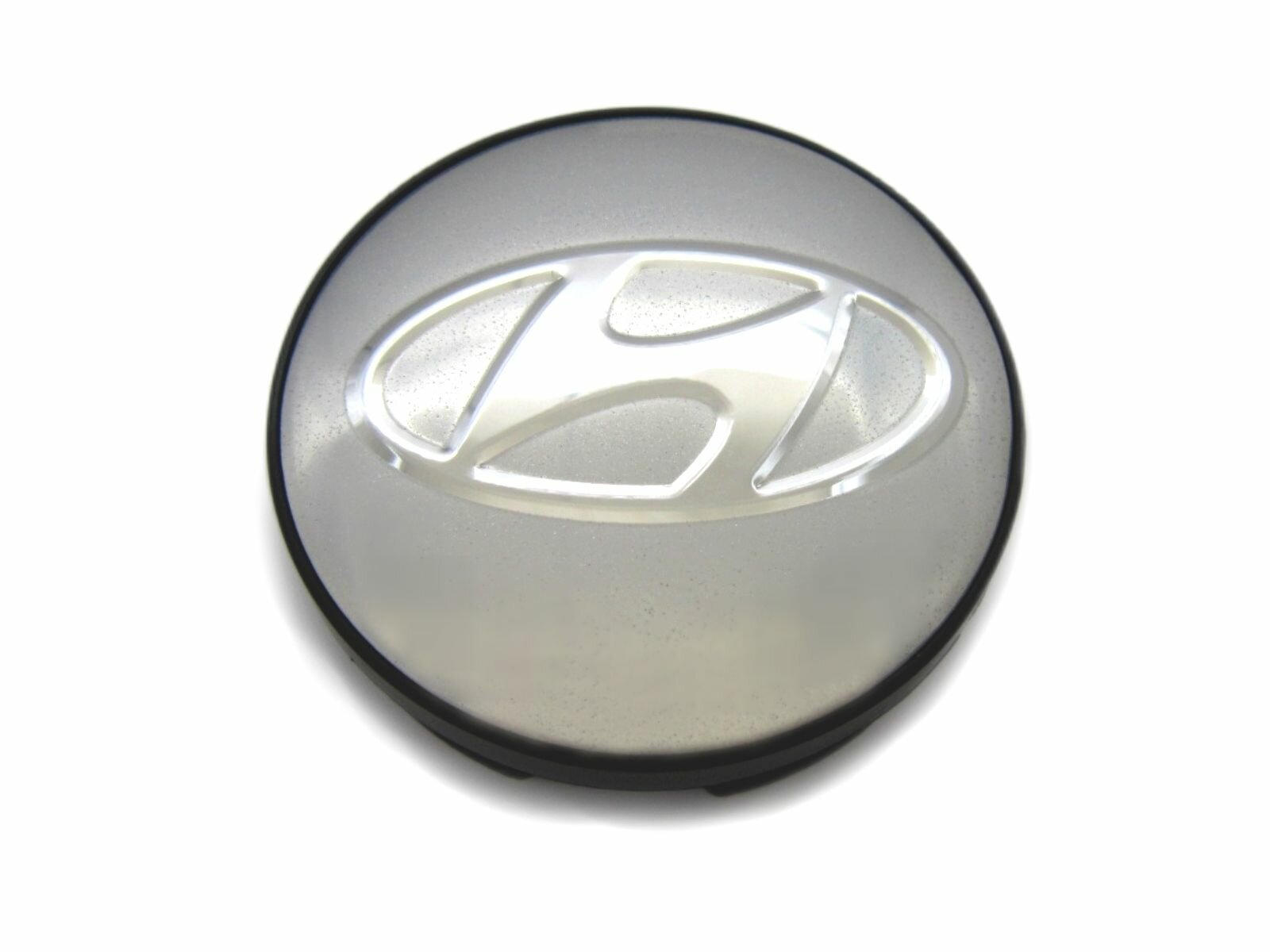 Колпачок, заглушка для литого диска СКАД Hyundai full chrome, 56/51/12 мм, 1 шт.