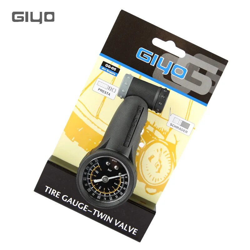 GIYO GG-05 160 PSI манометр воздуха в шинах мини портативный велосипедный измеритель воздушных шин для горного дорожного велосипеда Presta Schrader клапан