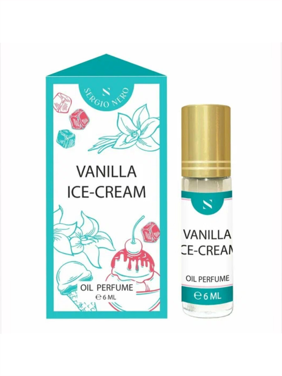 Масляные духи "Vanilla Ice-cream" Sergio Nero, спрей, 6 мл, для женщин