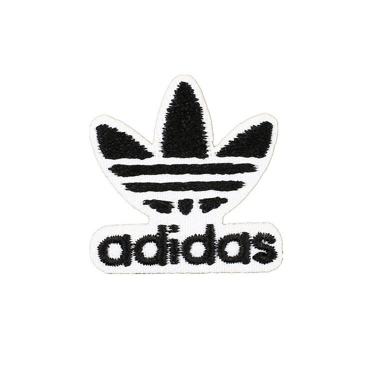 Нашивки на одежду спортивный знак белый термонашивка