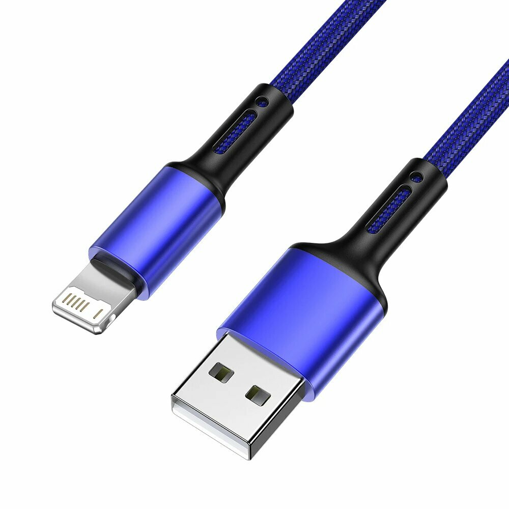 USB-кабель для быстрой зарядки для iPhone 11 12 13 14 Pro X Max 6s 7 8 Plus Apple iPad Origin Line 3 м Шнур для мобильного телефона Провод зарядного устройства для передачи данных 3 м, Синий