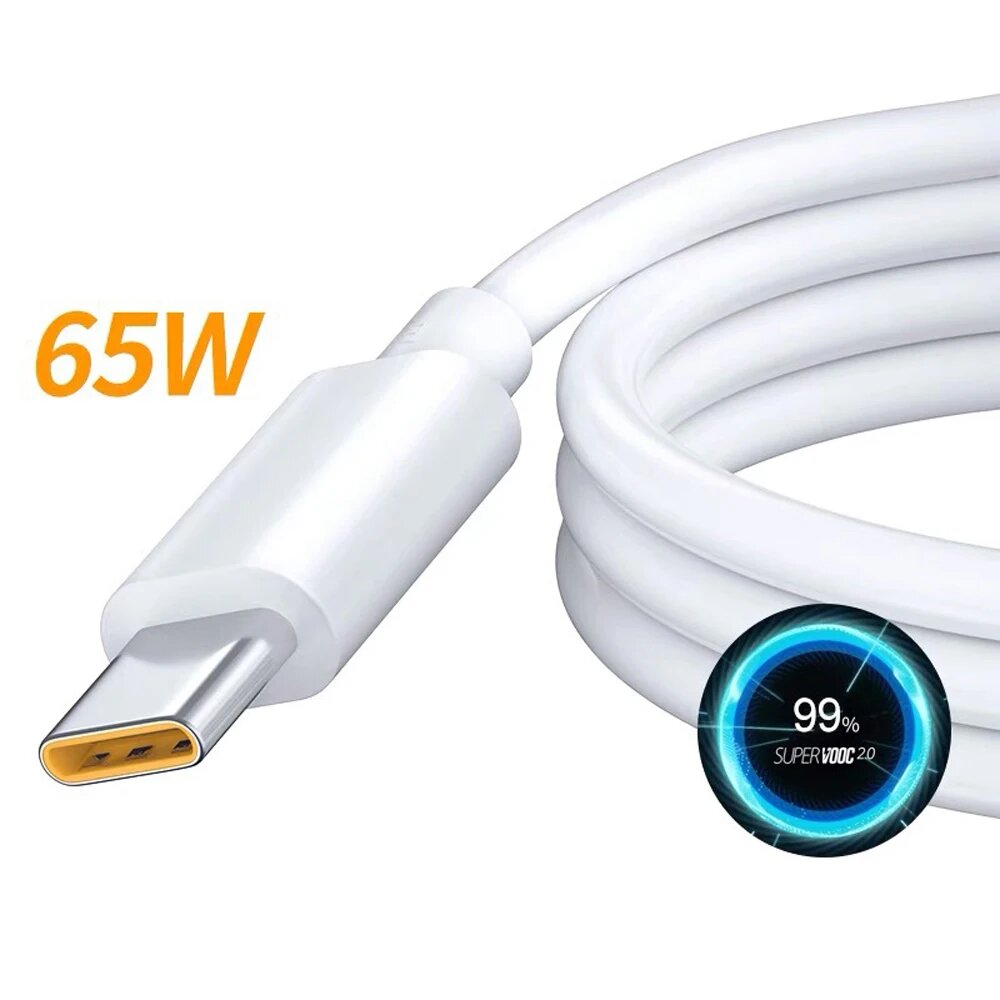65 Вт 6,5 А USB Type C Super-Fast Charge Cable Super Vooc Dart Cord для Realme 9i 9 Pro 8 7 X7 X50 GT GT2 OPPO Find X5 X3 N Reno 7