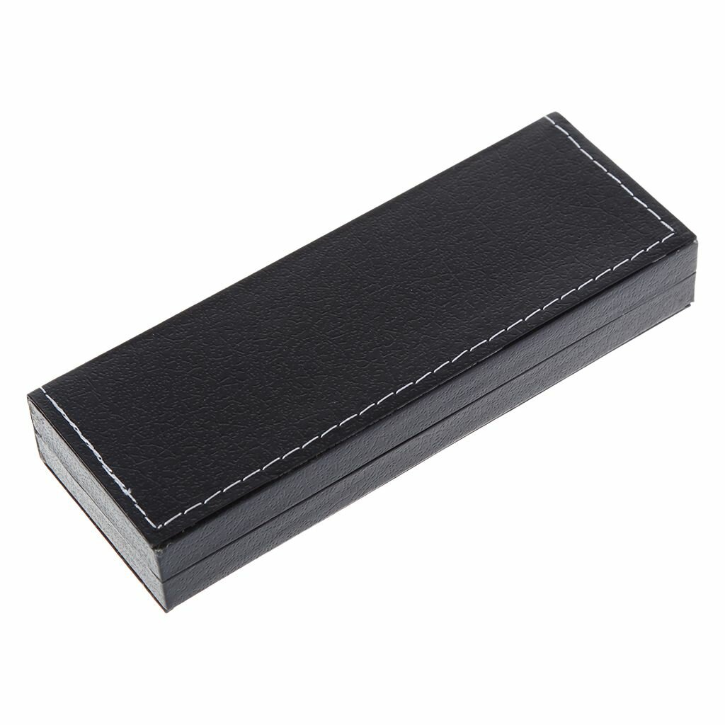 Чехол для ручки из искусственной кожи с черной строчкой