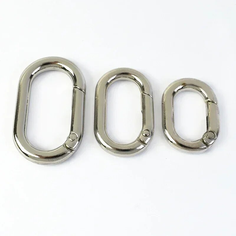 5/10 шт. овальное пружинное уплотнительное кольцо, открывающаяся застежка-триггер, зажим для сумки, ремешок, пряжка, соединительный брелок, кулон, брелок, карабин, карабин
