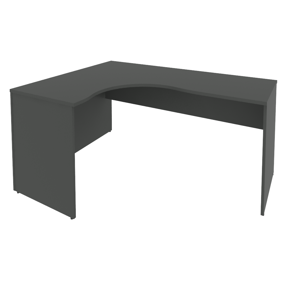 Угловой компьютерный стол левый RIVA А. СА-4Л Антрацит NEW 1600*1200*750