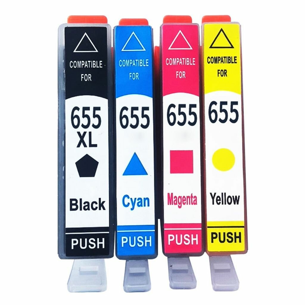 1 комплект из 4 цветов, чернильный картридж HP655