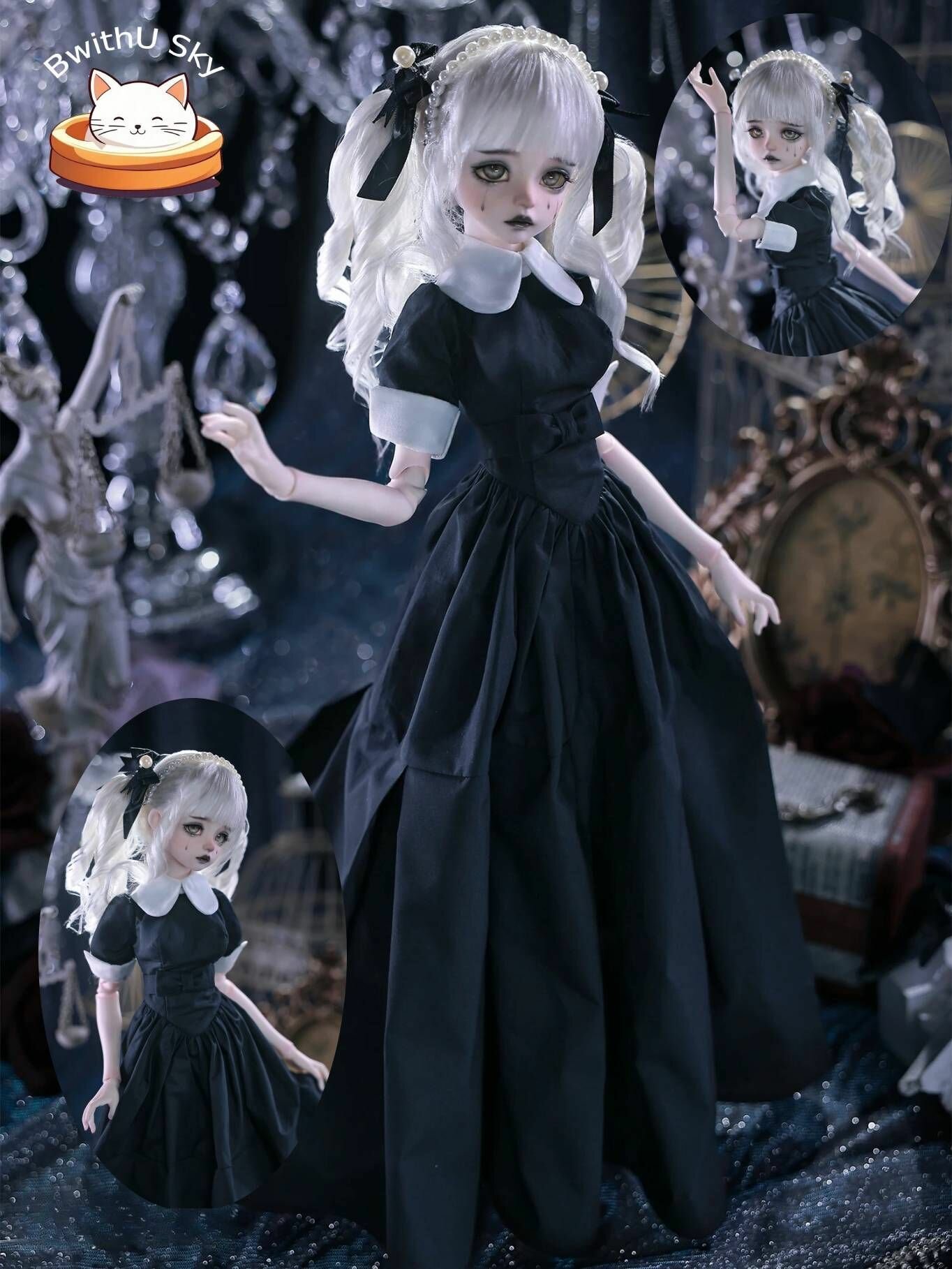 BwithU 1/4 Kikyou BJD кукла с шариковым шарниром black wednesday design