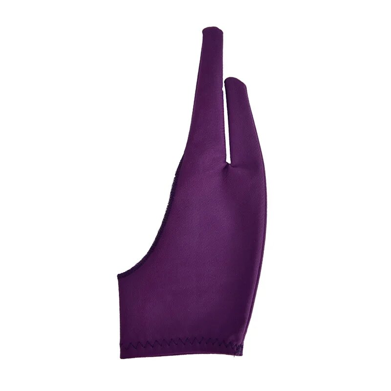 Двухпальцевая перчатка для рисования, фиолетовый, M purple
