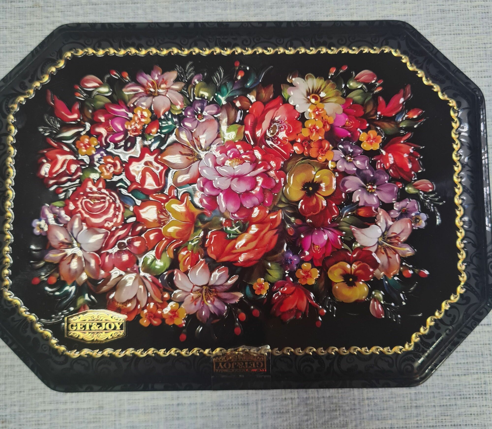 Цейлонский черный чай Русская Роспись шкатулка подарочный 75гр жб