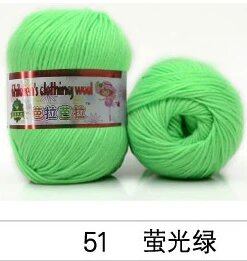 Zz&Kk детская шелково-кашемировая пряжа молочного цвета Зеленый, 51