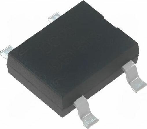 Выпрямительный мост DC DB104S Однофазный выпрямительный мост Urmax 400В If 1А Ifsm 50А 1шт