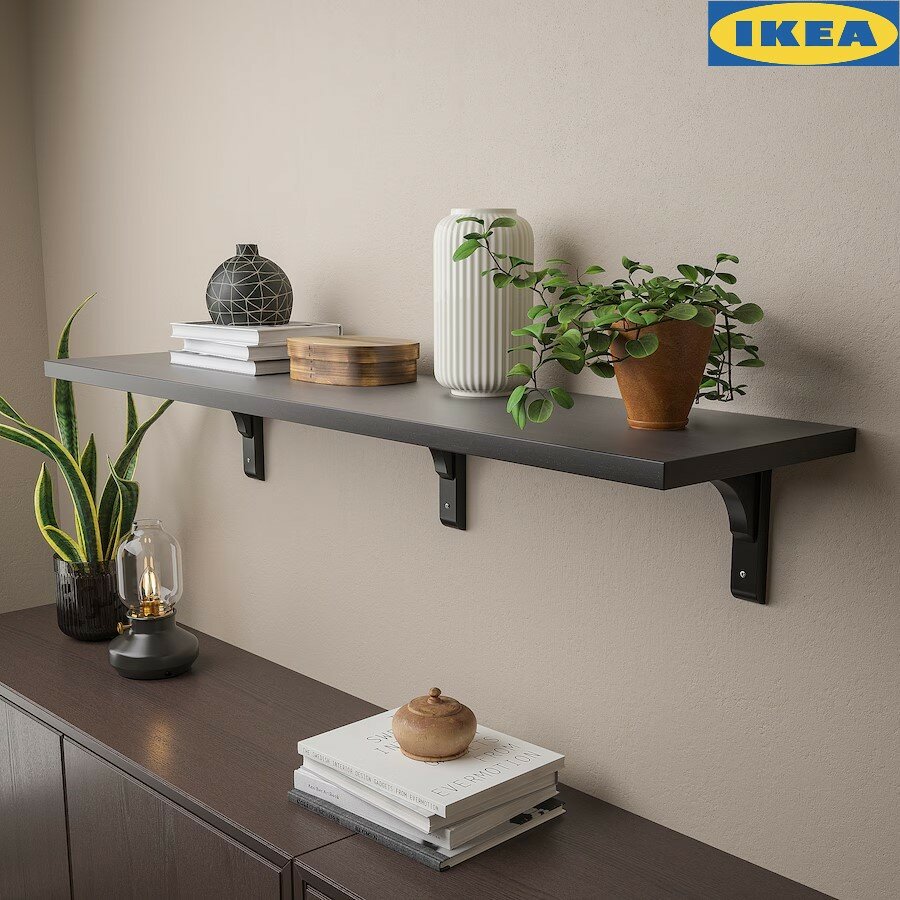 Полка настенная BERGSHULT IKEA/RAMSHULT икеа, 120х30 см