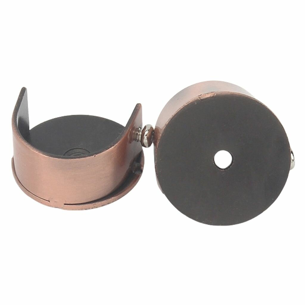 Два римских стержня диаметром 28 мм для крепления карнизов - кронштейны из красной античной бронзы