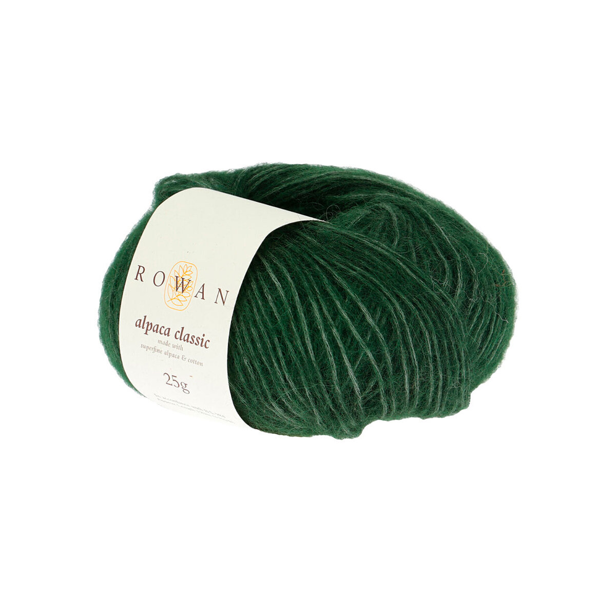 Alpaca Classic /Альпака Классик/ пряжа Rowan, 9802214 (110, foliage green (листва зеленая), хаки)