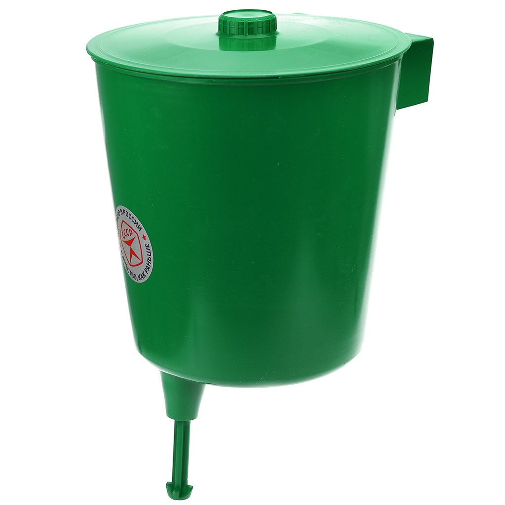 Рукомойник Домашняя Мода "Садовник" пластмассовый 4 л, диаметр 18 см, h 19,5 см, зеленый (420-00)