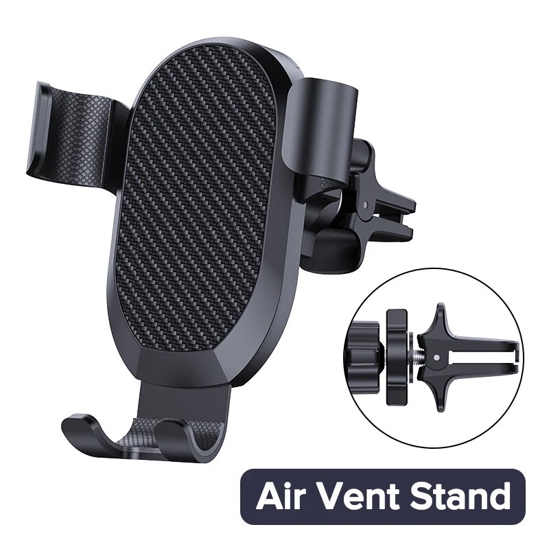Автомобильный держатель для телефона QOOVI, подставка для мобильного телефона, крепление для смартфона, гравитационная без магнитной поддержки для iPhone 14 13 12 X Xiaomi Samsung Huawei Air Vent Holder