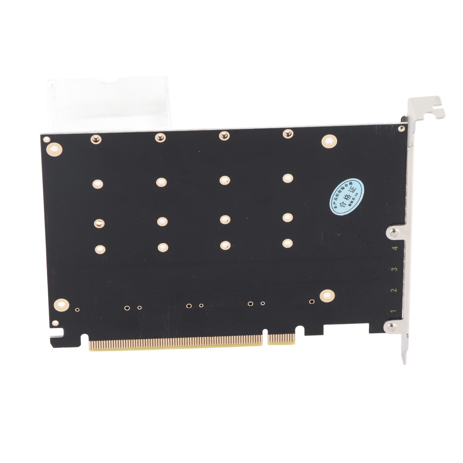 Адаптер M.2 NVME SSD к PCIE X16 4 портов 4x32Gbps со встроенной индикацией LED для компьютеров
