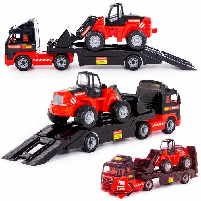 Трейлер Полесье с трактором-погрузчиком, MAMMOET VOLVO (56733)