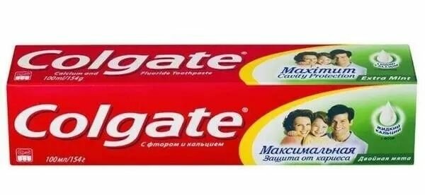 Зубная паста Colgate Максимальная защита от кариеса, Двойная Мята, 100 мл