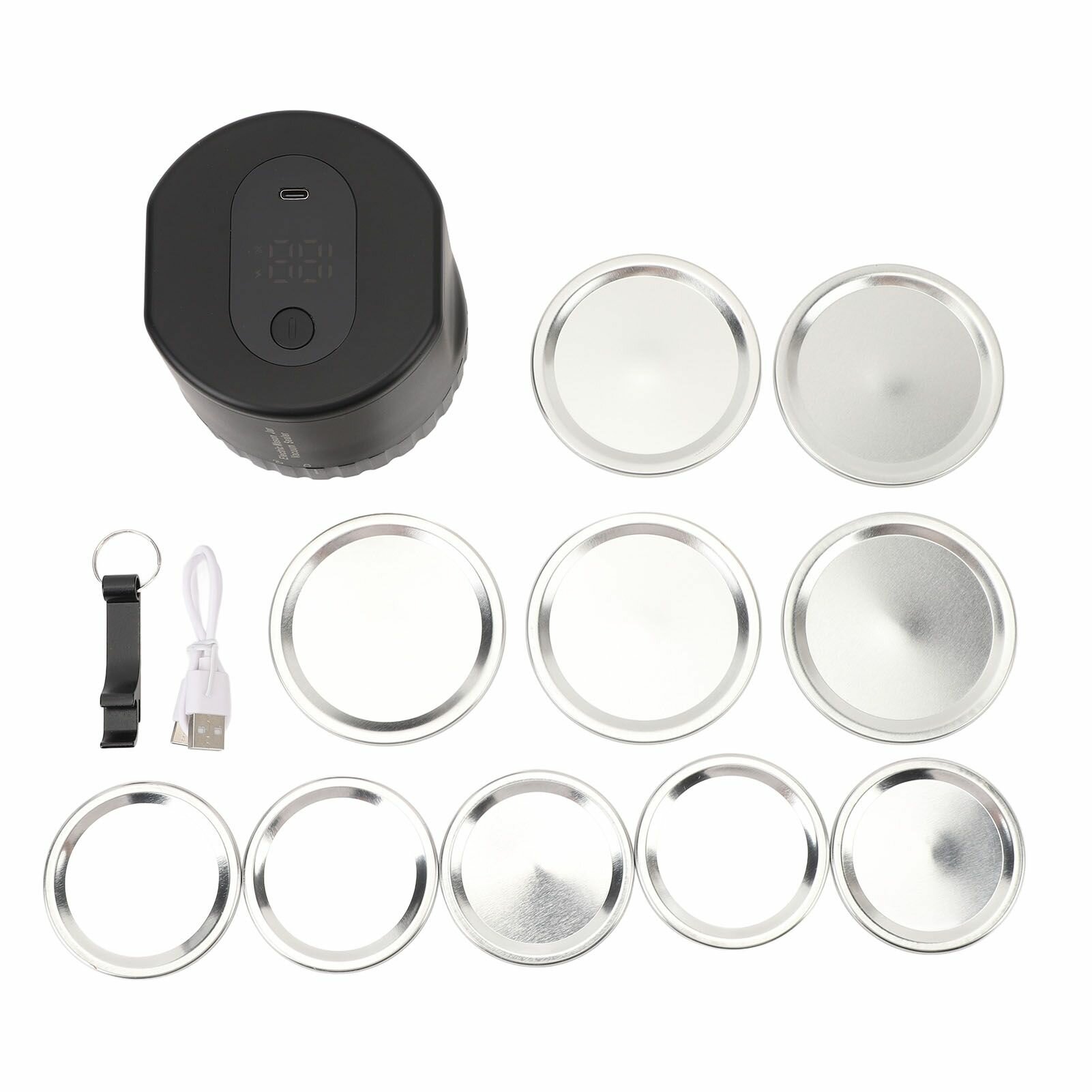 Вакуумный упаковщик Mason Jar, перезаряжаемый, работающий одним нажатием кнопки, портативный аппарат для запечатывания банок для дома