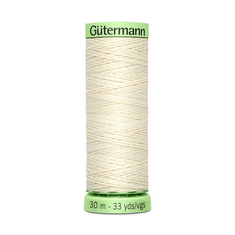 Декоративная нить Gutermann 30/30 м для отстрочки, цвет 001 молочный, 5 шт (3)