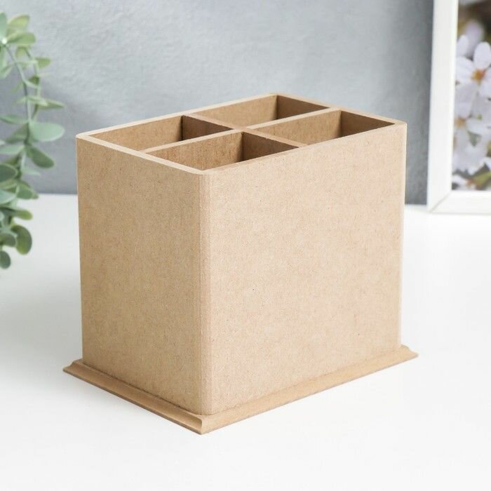 Заготовка-карандашница Sima-land для творчества, дерево, 15х11х12,5 см